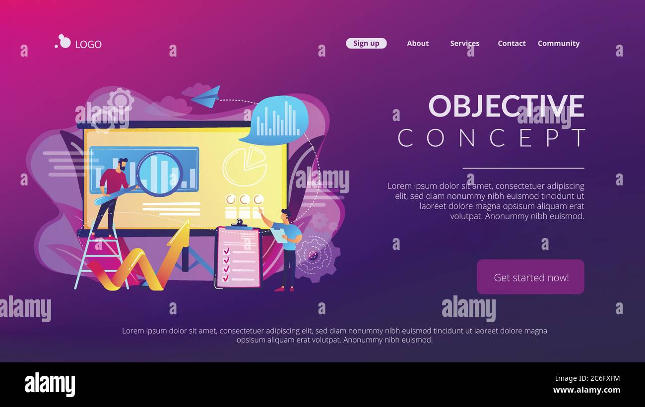 Risk managementconcept landing page Stock Vector Image & Art - Alamy