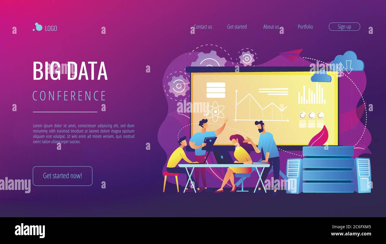 Big data scientist Stock Vector Images - Alamy