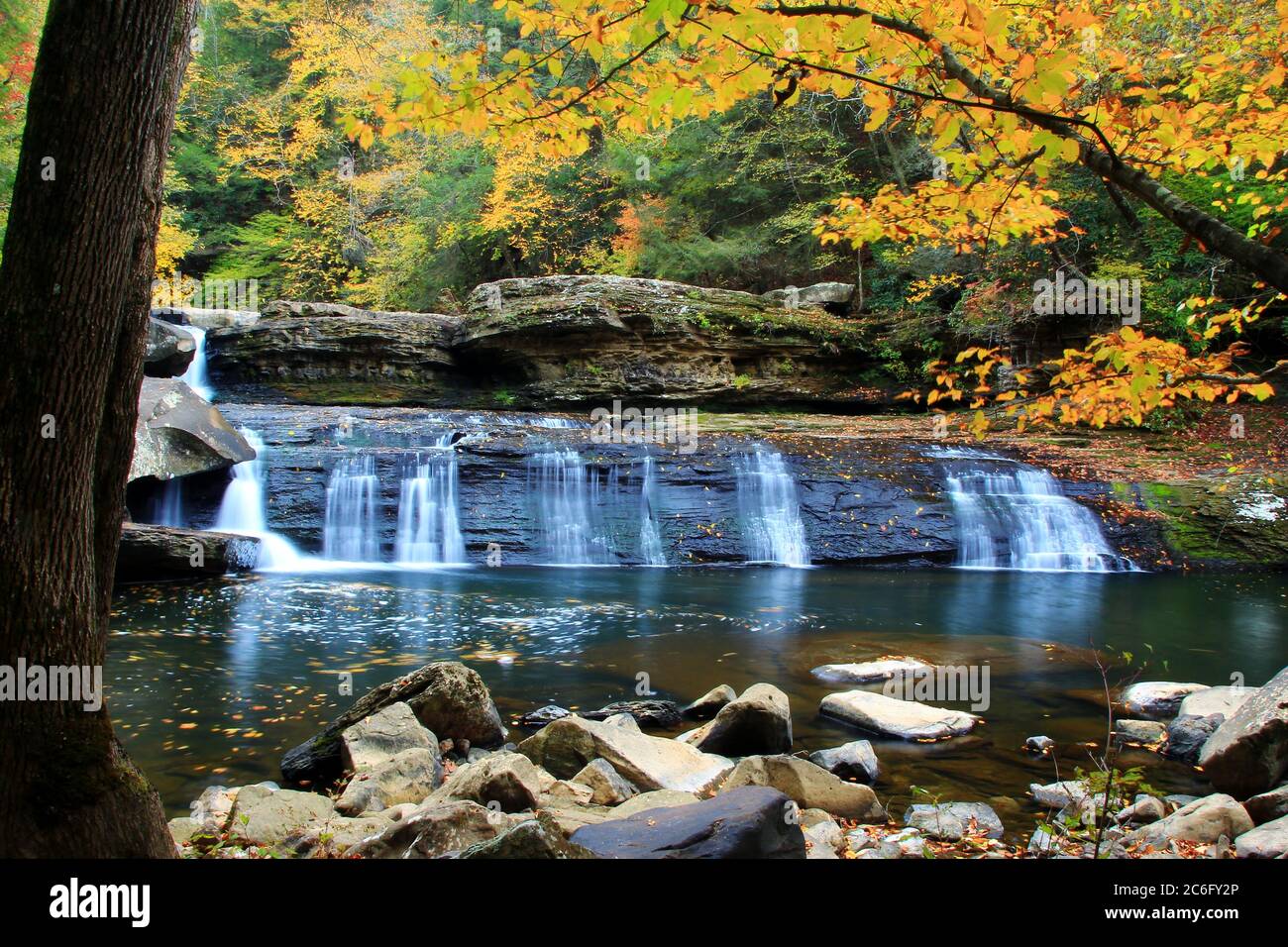 Lower potter falls in Obed national scenic river in Eastern Tennessee ...
