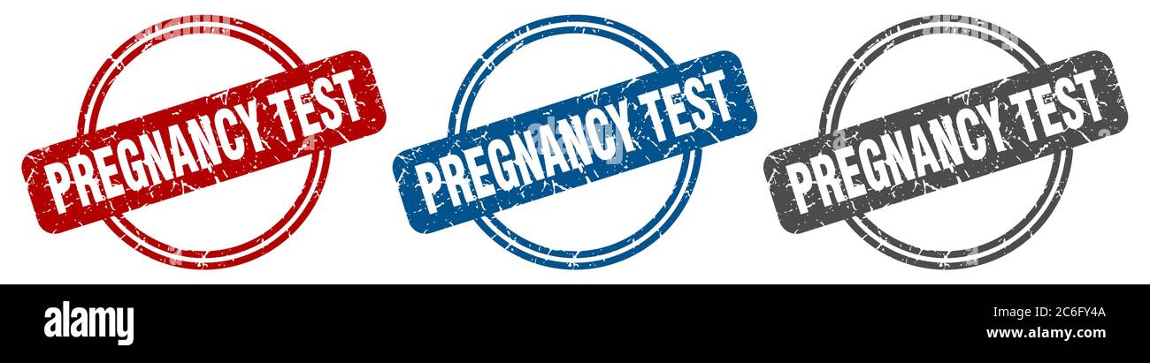 pregnancy test stamp. pregnancy test sign. pregnancy test label set ...
