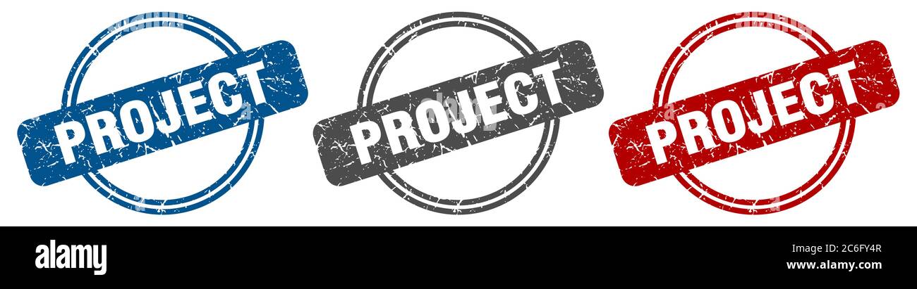 project stamp. project sign. project label set Stock Vector Image & Art ...