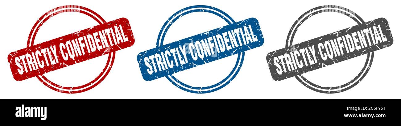 strictly confidential stamp. strictly confidential sign. strictly ...