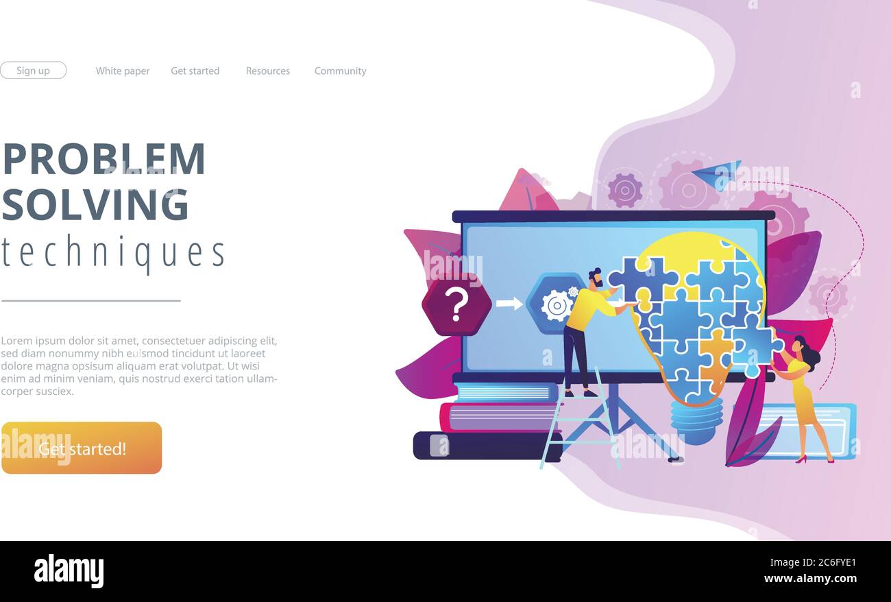 Problem solving techniques hi-res stock photography and images - Alamy