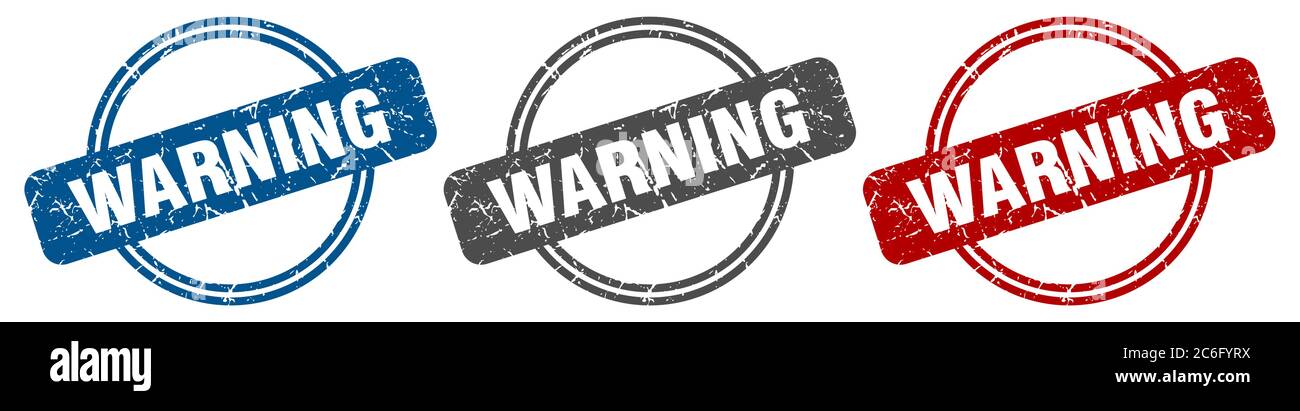 warning stamp. warning sign. warning label set Stock Vector Image & Art ...