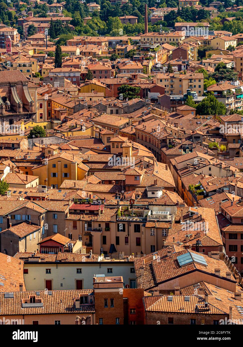 Aerial view of Bologna rooftops. Italy Stock Photo - Alamy
