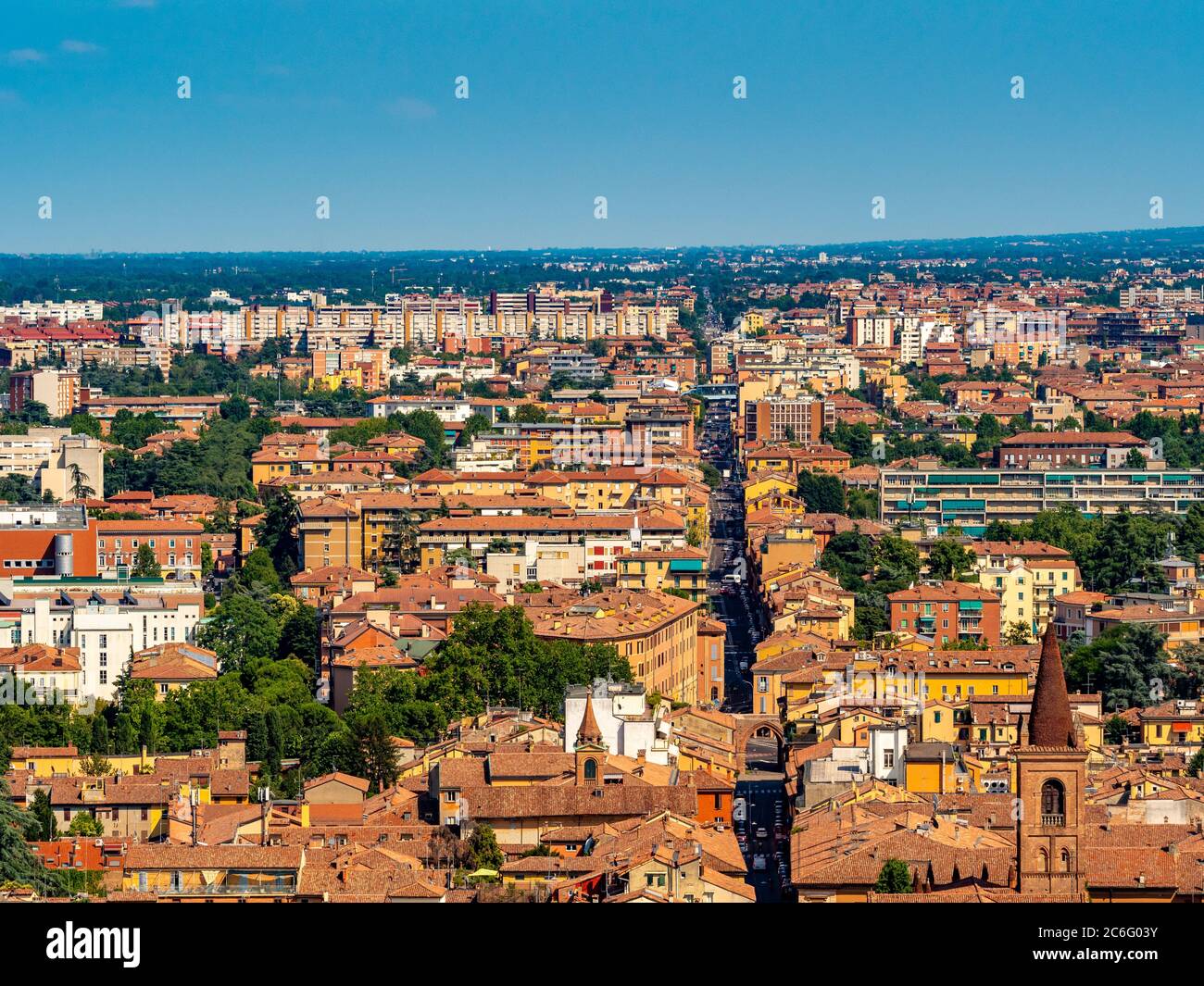 Aerial view of Bologna, Italy Stock Photo - Alamy