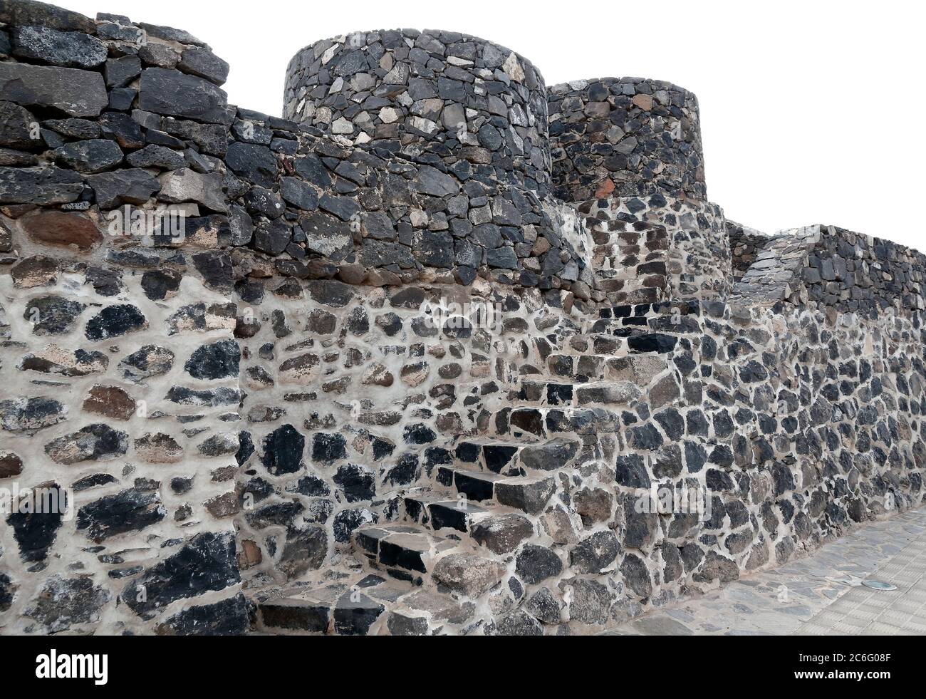 Fuerte Ventura Coastal Defence Wall Stock Photo - Alamy