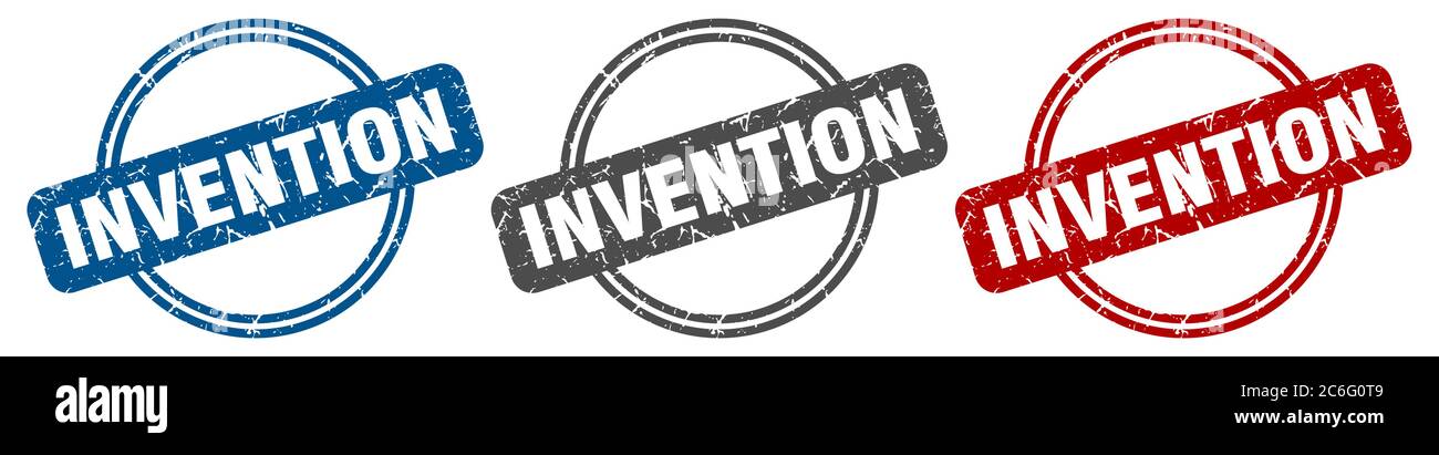 invention stamp. invention sign. invention label set Stock Vector Image ...