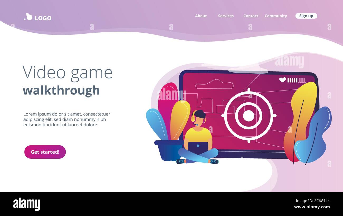 Video game streamer Stock Vector Images - Alamy