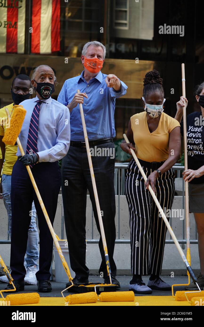 New York, New York, USA. 9th July, 2020. The REV. AL SHARPTON, Mayor ...