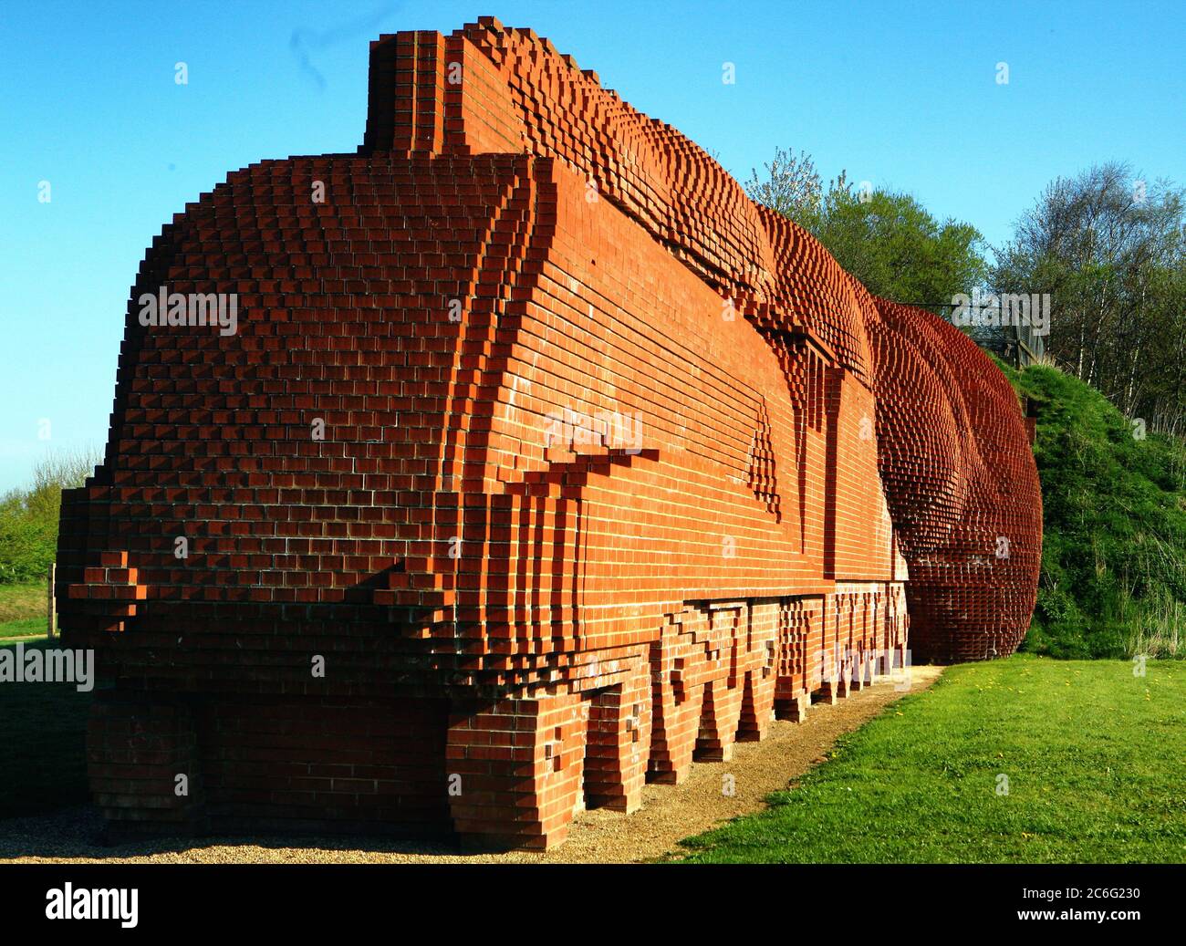 Heritage Brick Train in Darlington UK Stock Photo - Alamy