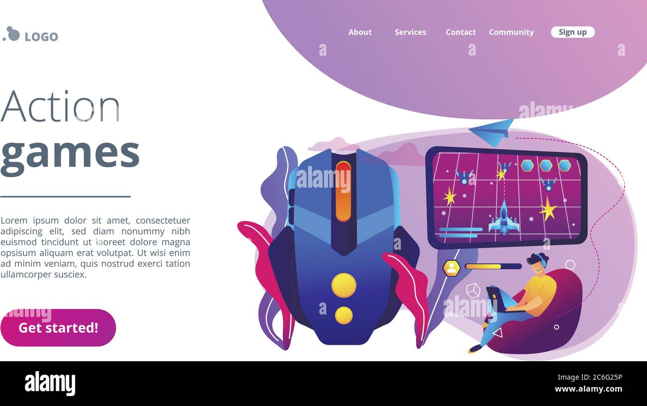 Shooter games Stock Vector Images - Alamy