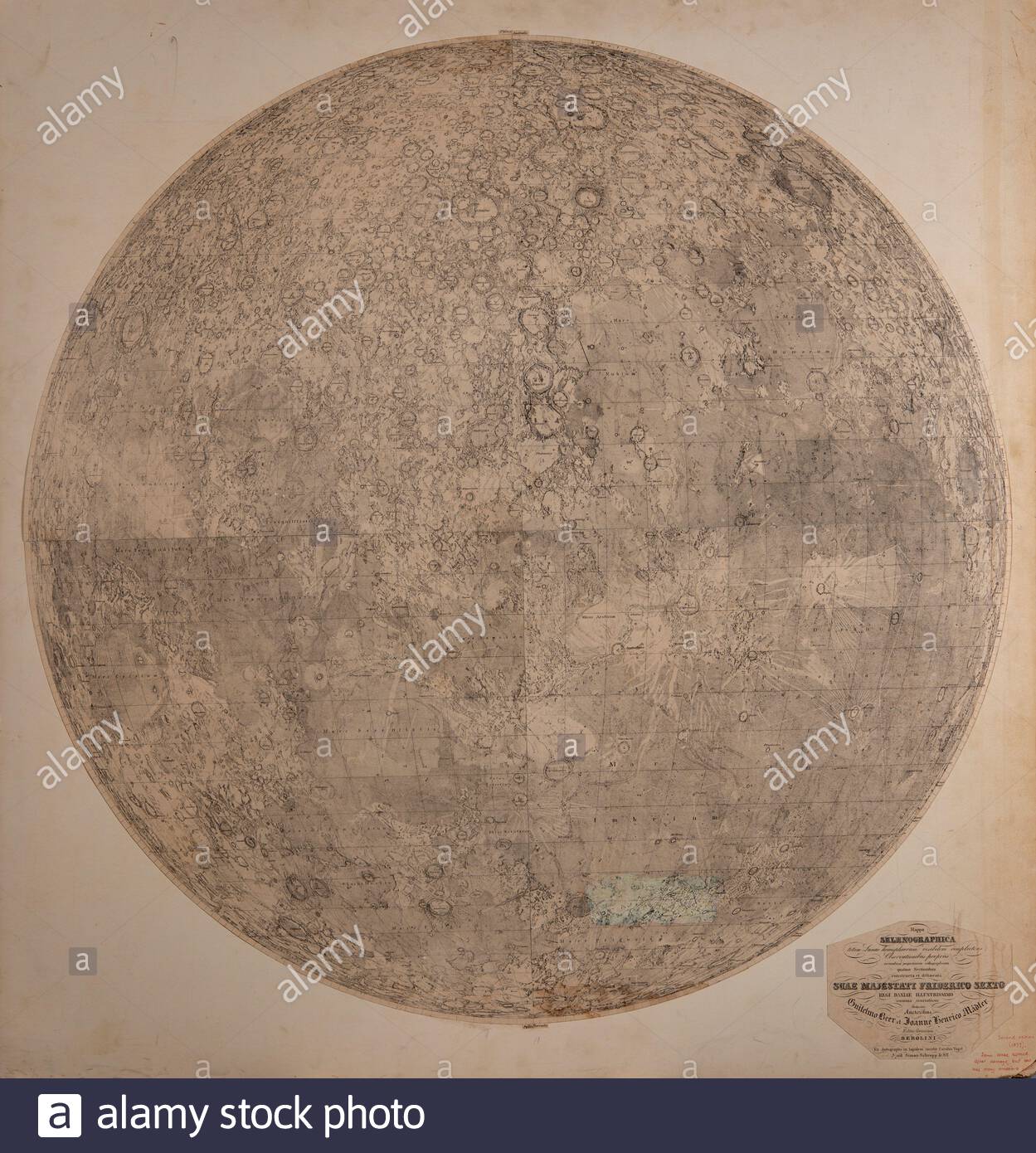 1800s Map Of The Moon High Resolution Stock Photography and Images - Alamy
