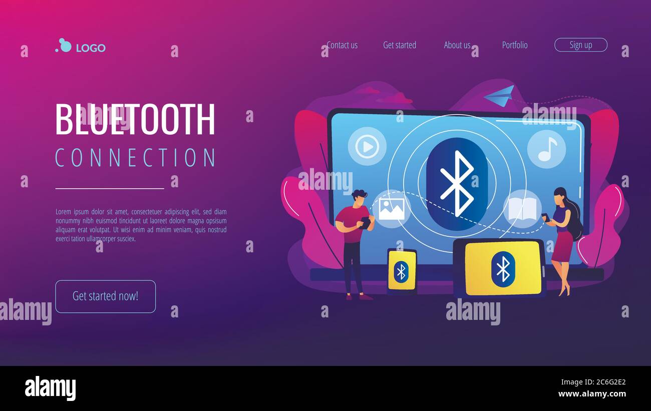 Bluetooth connection Stock Vector Images - Alamy