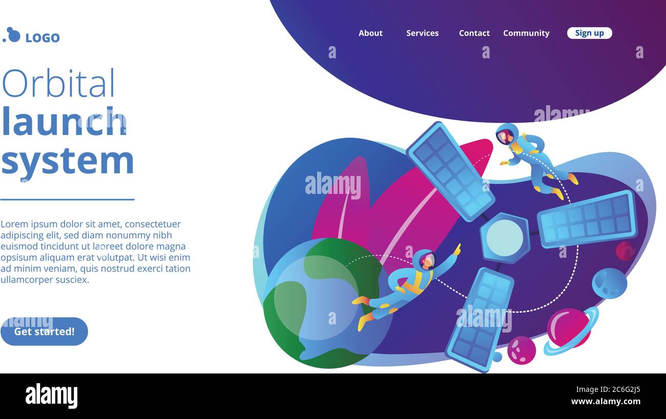 Landing launch Stock Vector Images - Alamy