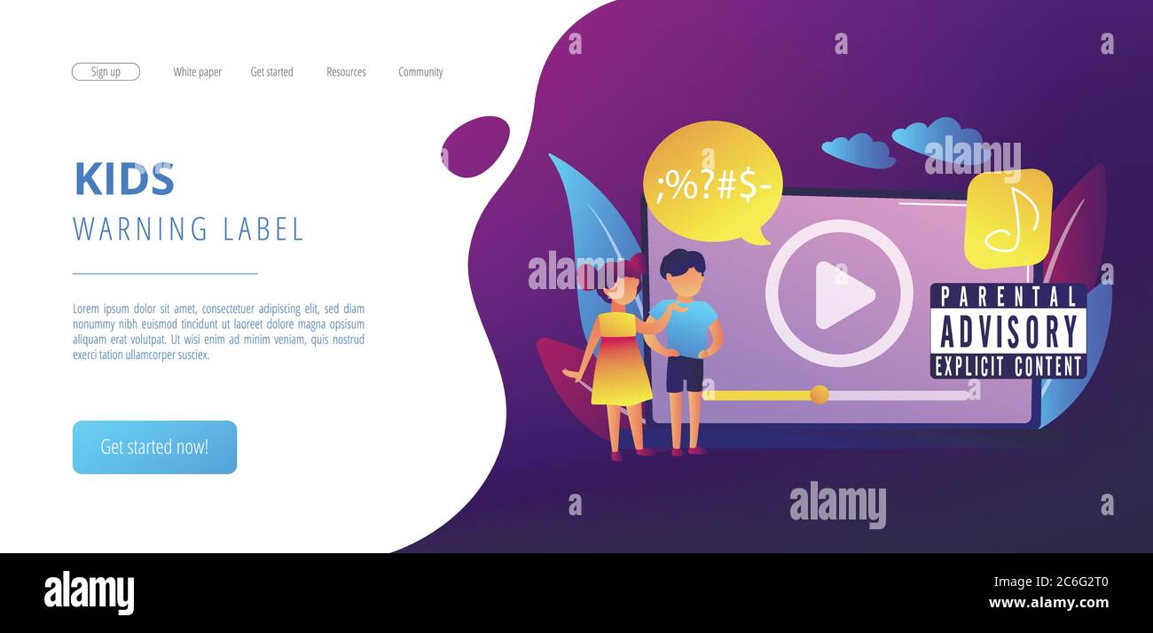 Parental advisory sticker hi-res stock photography and images - Alamy