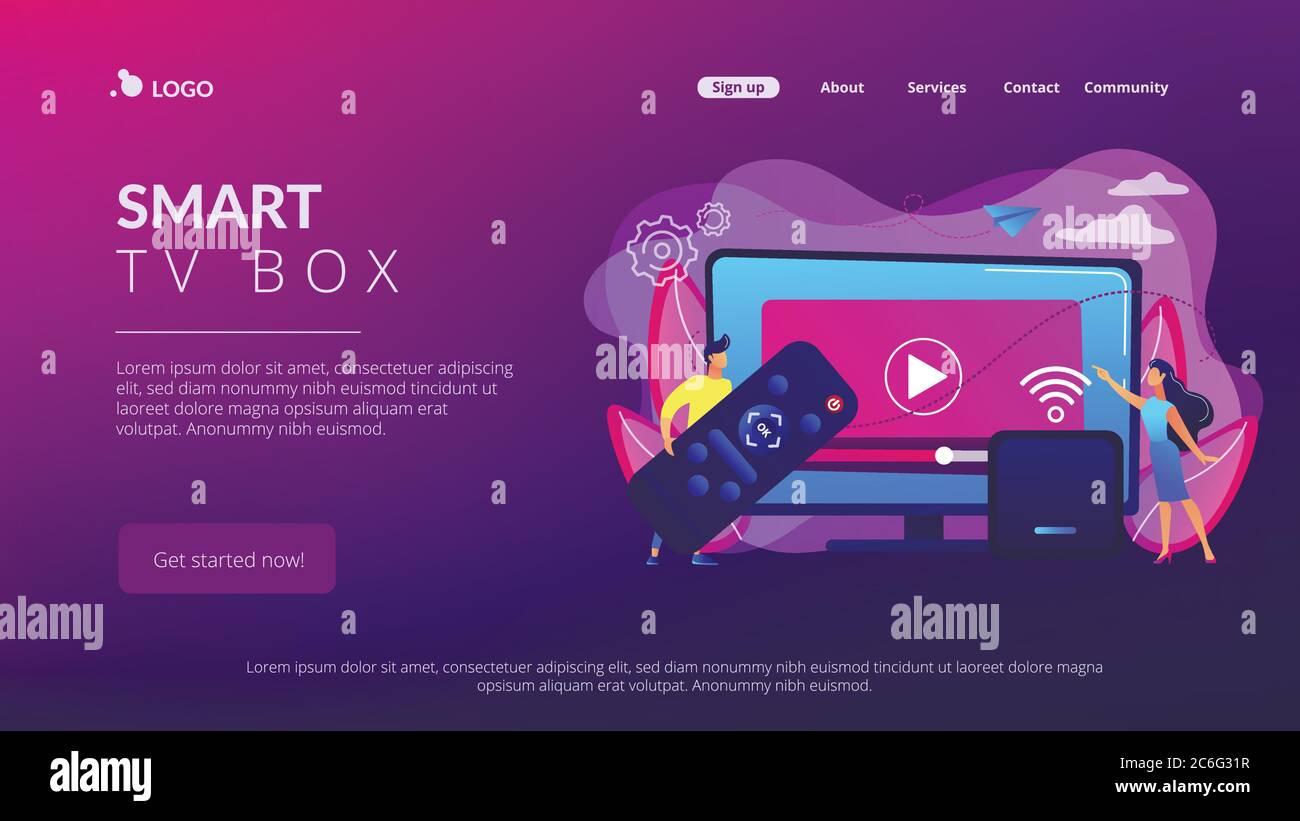 Smart box remote control Stock Vector Images - Alamy