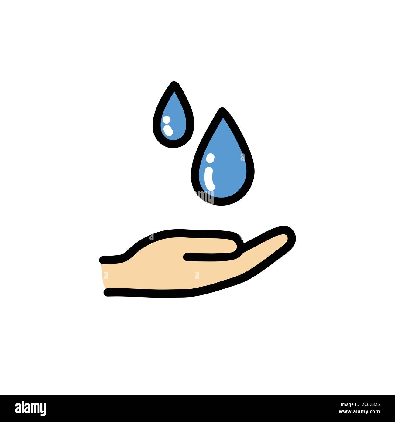 hand washing doodle icon, vector illustration Stock Vector Image & Art ...