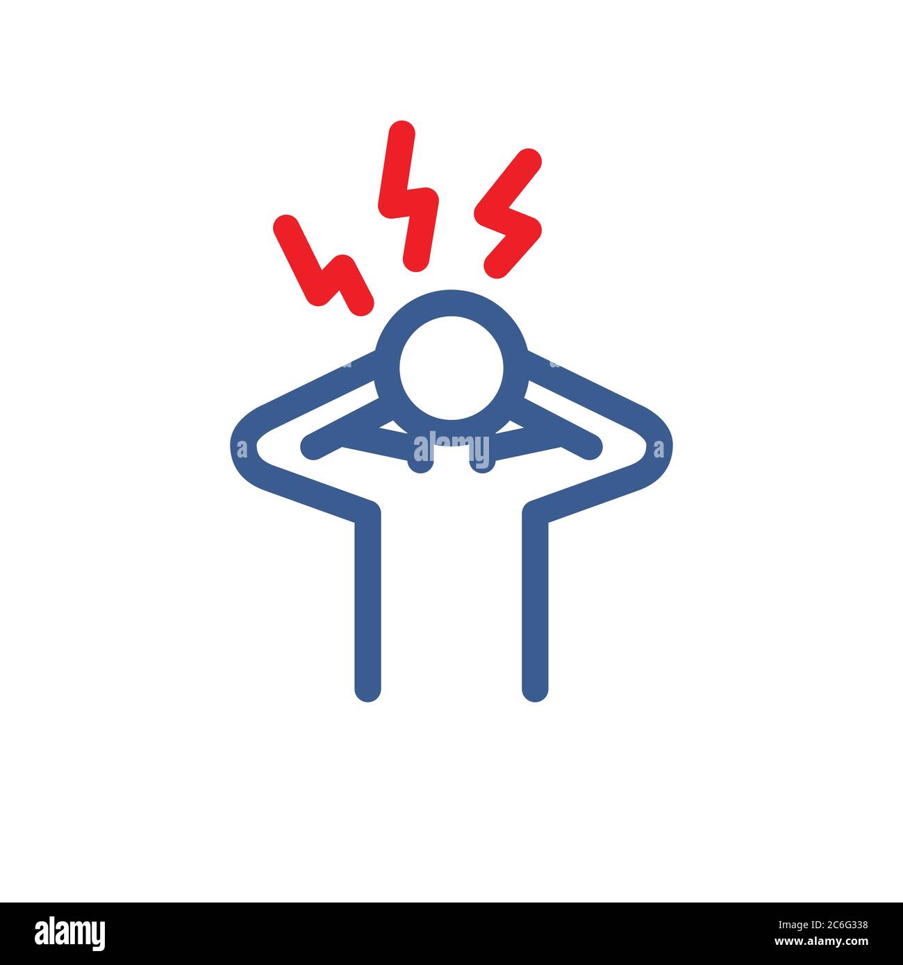 headache line icon, vector illustration Stock Vector Image & Art - Alamy