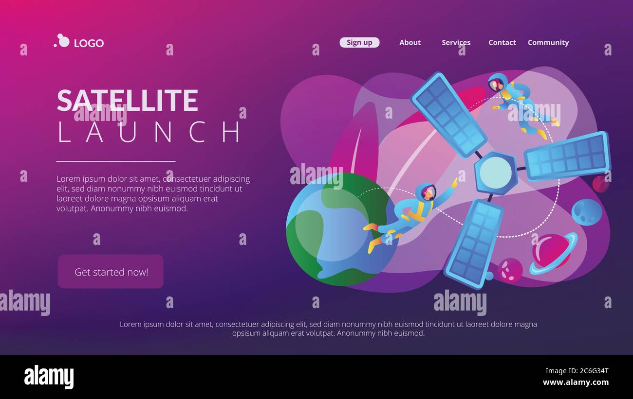 Satellite carrier rocket Stock Vector Images - Alamy