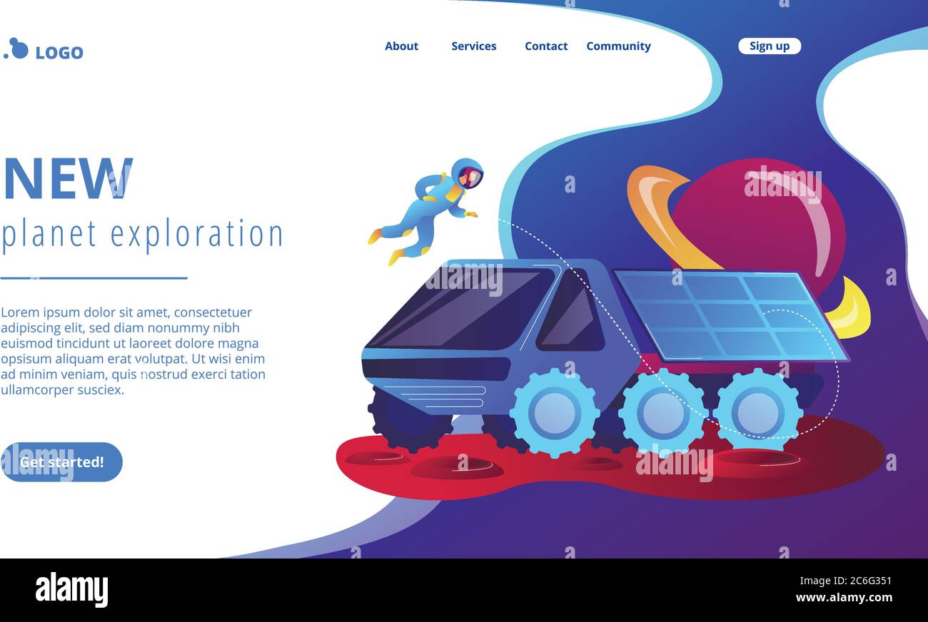 Mars rover design Stock Vector Images - Alamy