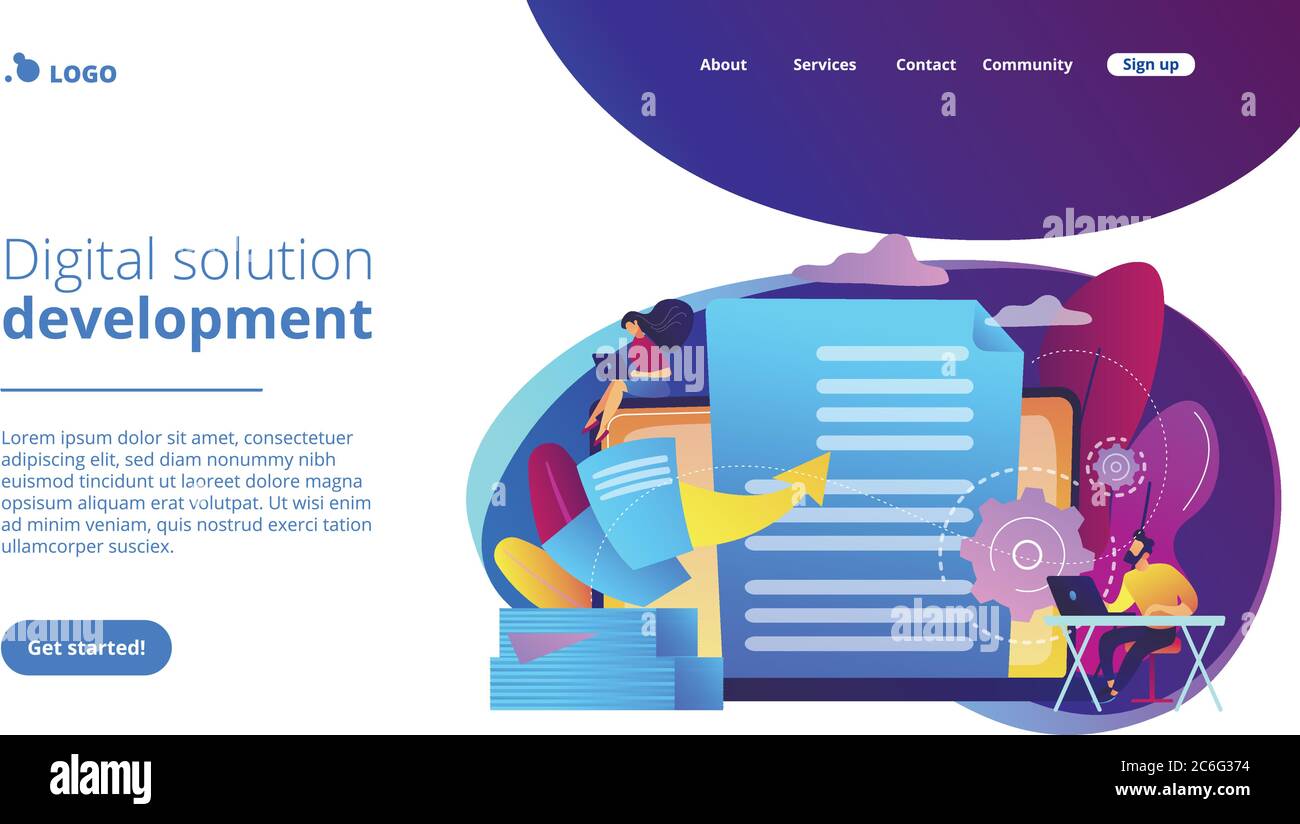 Digital transformation Stock Vector Images - Alamy