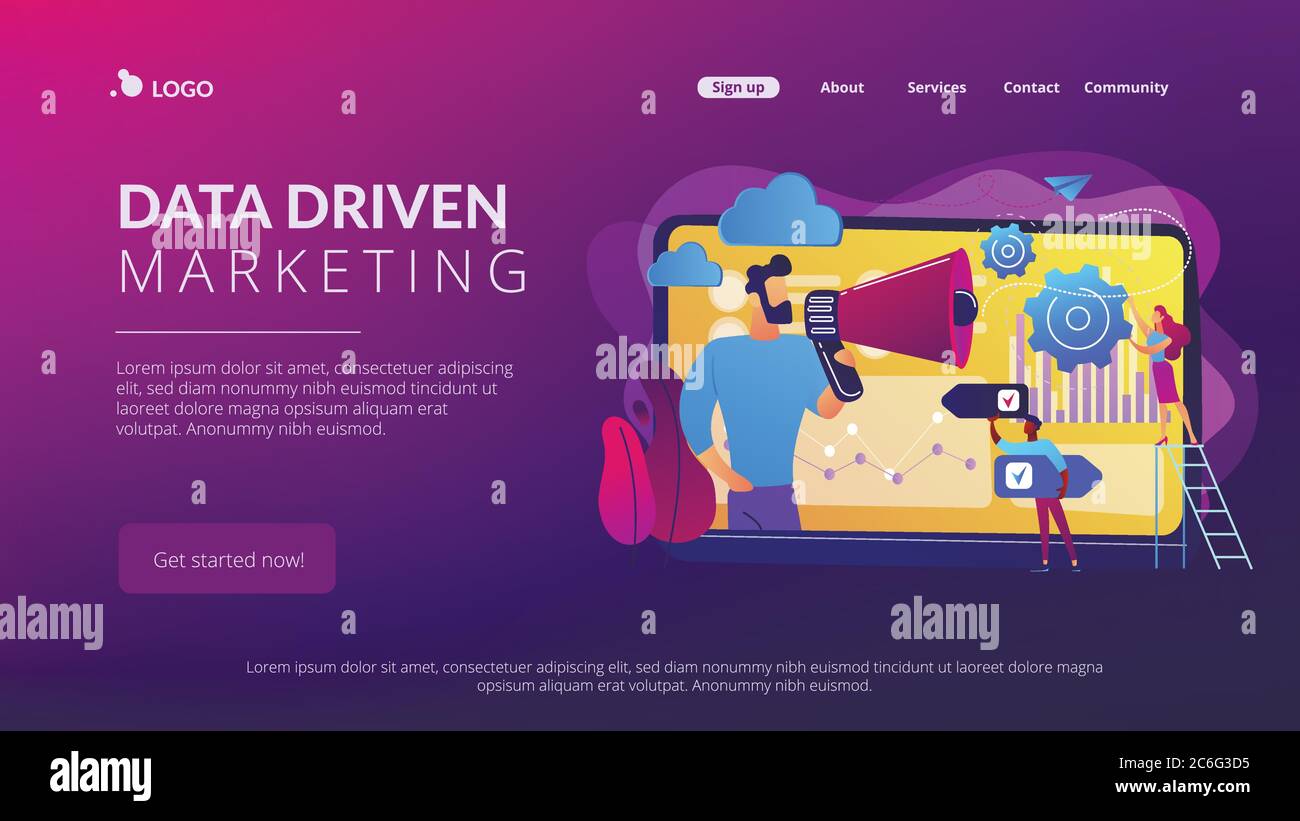 Data driven search Stock Vector Images - Alamy