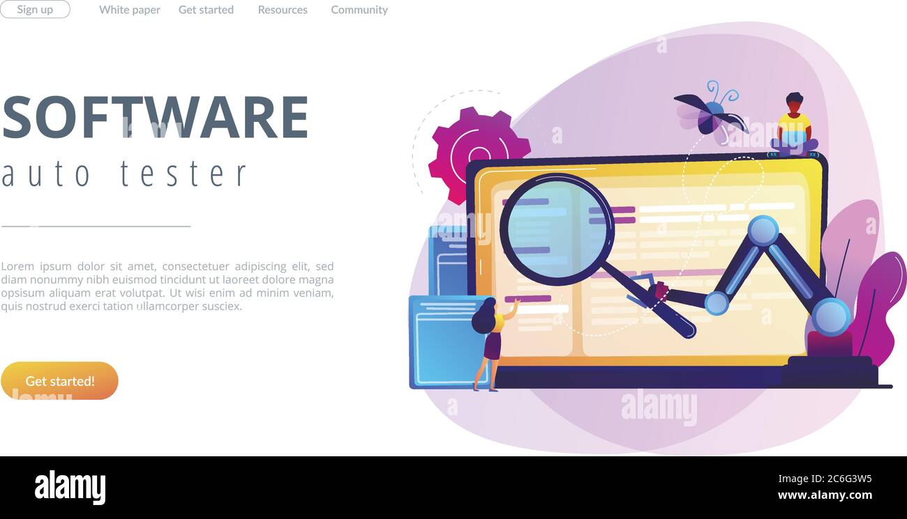 Automated testing concept landing page Stock Vector Image & Art - Alamy Automated testing concept landing page Stock Vector Image & Art - Alamy