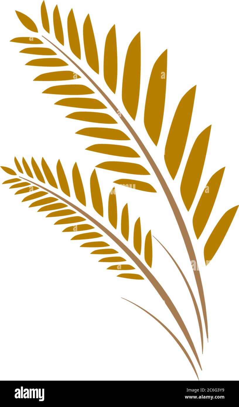 Rice plant logo icon concept illustration Stock Vector Image & Art - Alamy