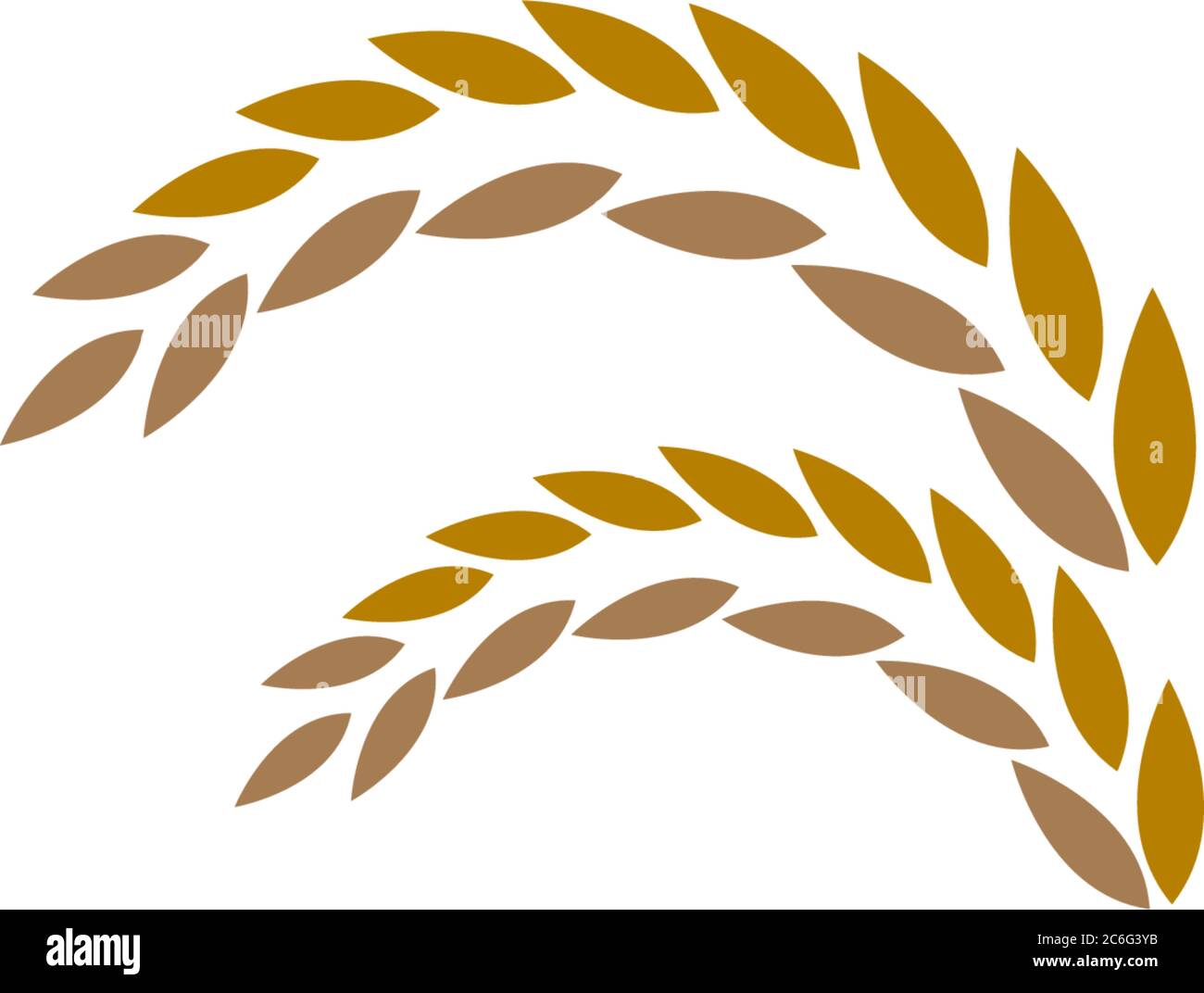 Rice plant logo icon concept illustration Stock Vector Image & Art - Alamy