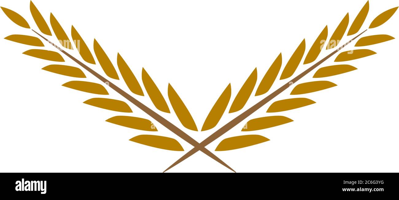 Rice plant logo icon concept illustration Stock Vector Image & Art - Alamy