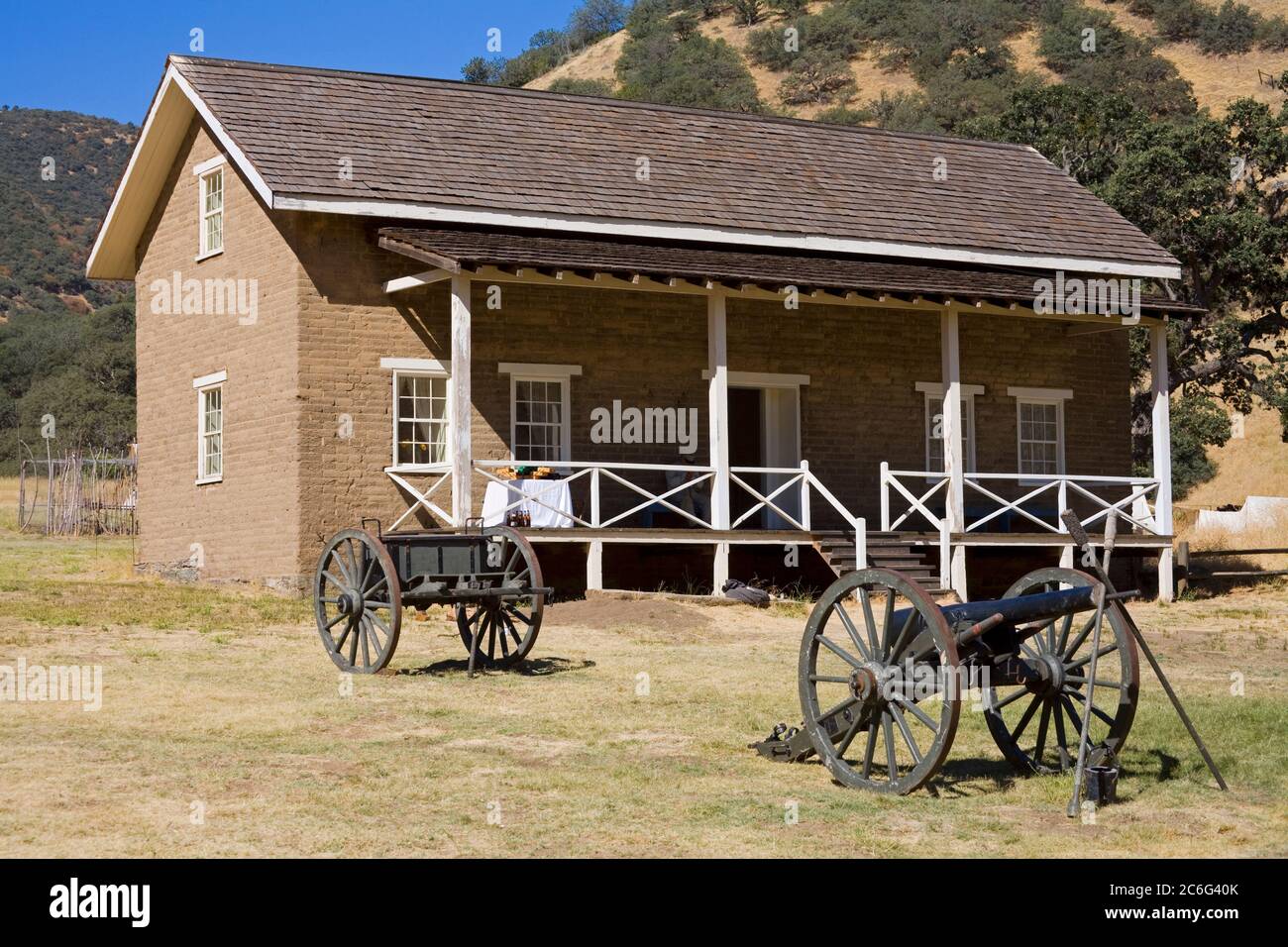 Civil War reenactment at Fort Tejon State Historic Park,Lebec,Kern ...