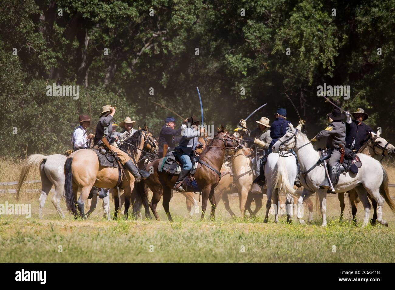 Civil War reenactment at Fort Tejon State Historic Park,Lebec,Kern ...
