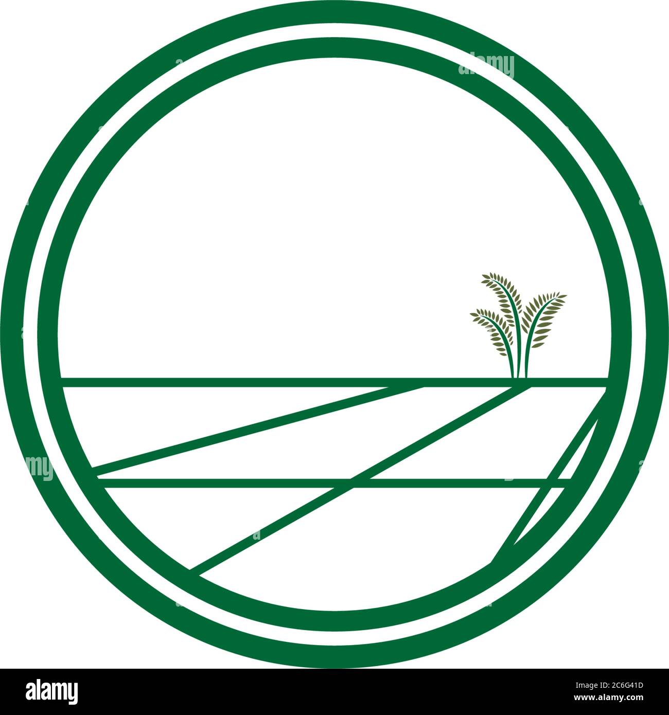 Rice plant logo icon concept illustration Stock Vector Image & Art - Alamy