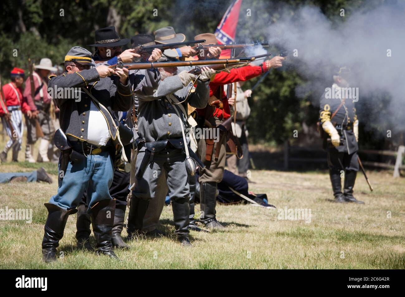 Civil War reenactment at Fort Tejon State Historic Park,Lebec,Kern ...