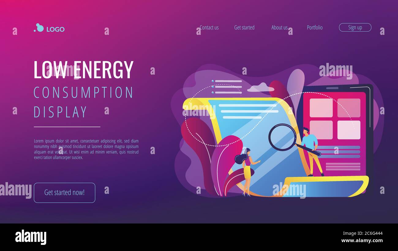 Electronic e ink Stock Vector Images - Alamy