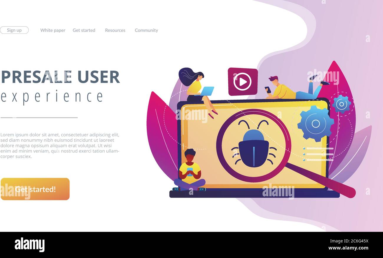 Beta testing concept landing page Stock Vector Image & Art - Alamy Beta testing concept landing page Stock Vector Image & Art - Alamy