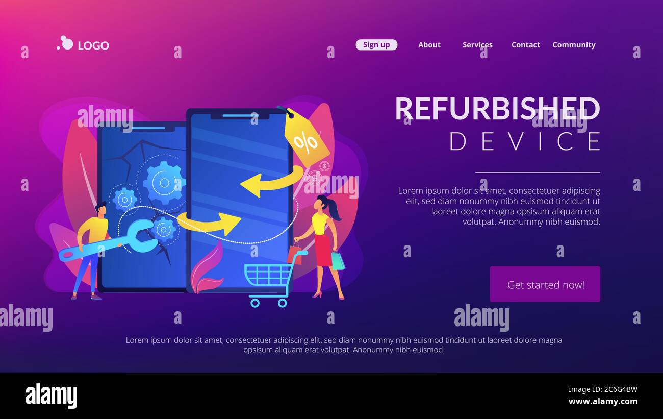 Refurbished phone Stock Vector Images - Alamy