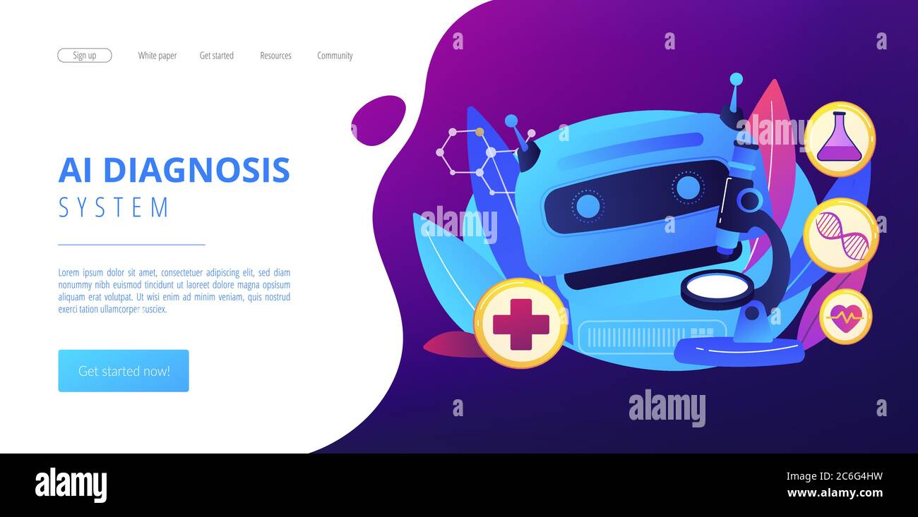 Ai medicine healthcare Stock Vector Images - Alamy