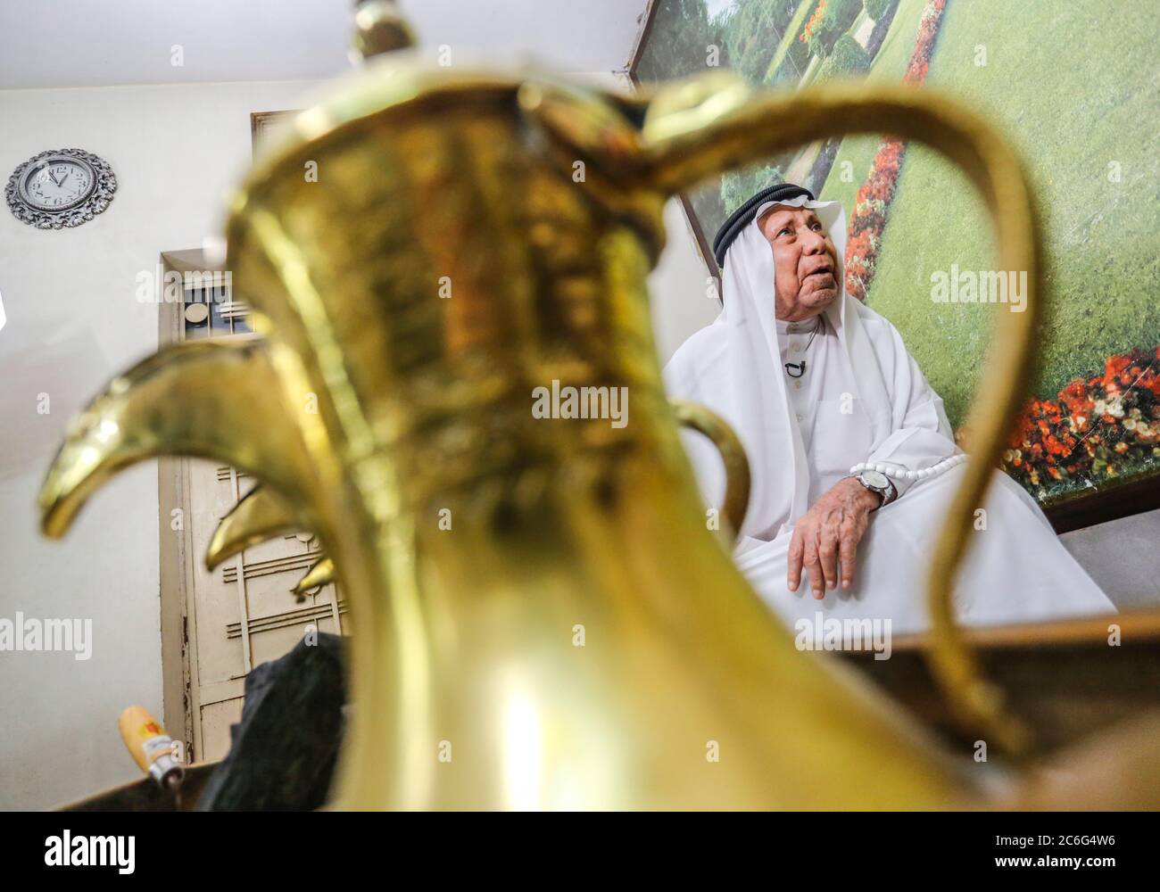 July 9, 2020, Gaza City, The Gaza Strip, Palestine: Abu Anwar Tafesh, a ...