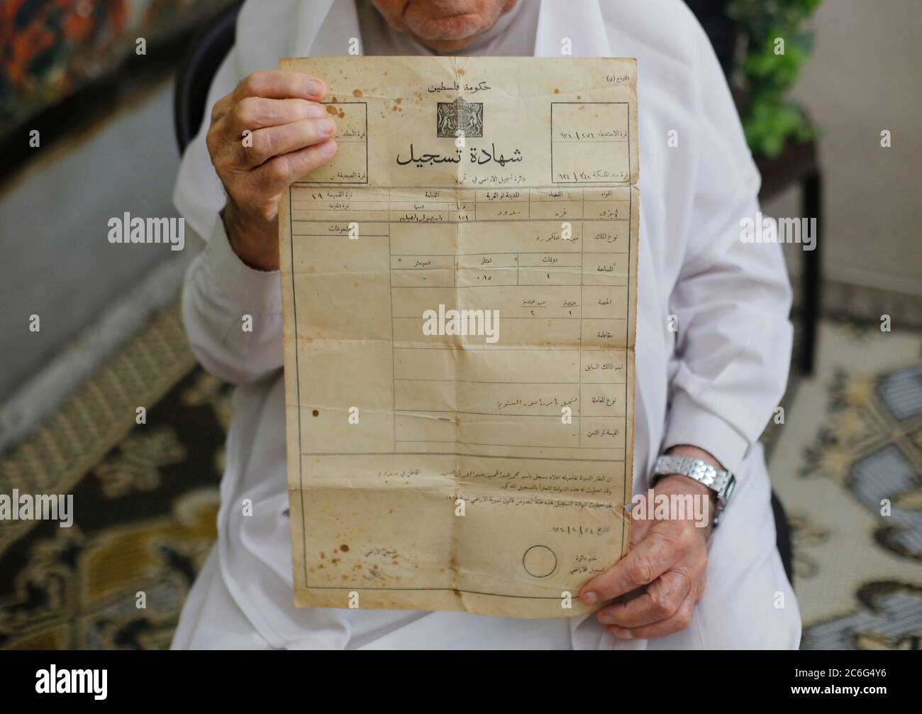 July 9, 2020, Gaza City, The Gaza Strip, Palestine: Abu Anwar Tafesh, a ...