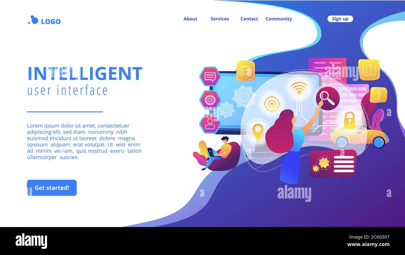 Intelligent interface hi-res stock photography and images - Alamy