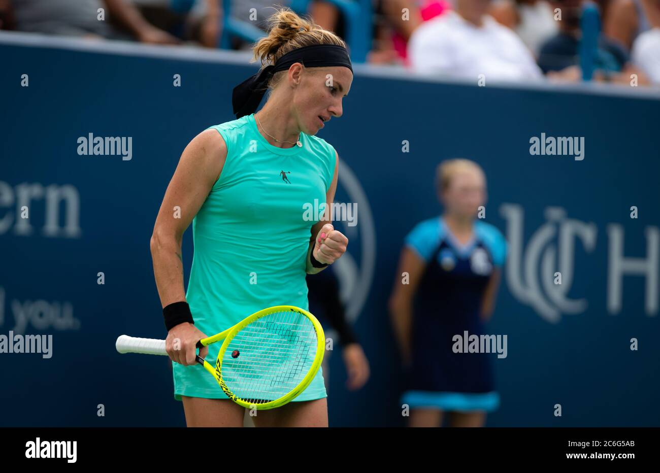 Svetlana Kuznetsova of Russia in action during her quarter-final match at the 2019 Western ...