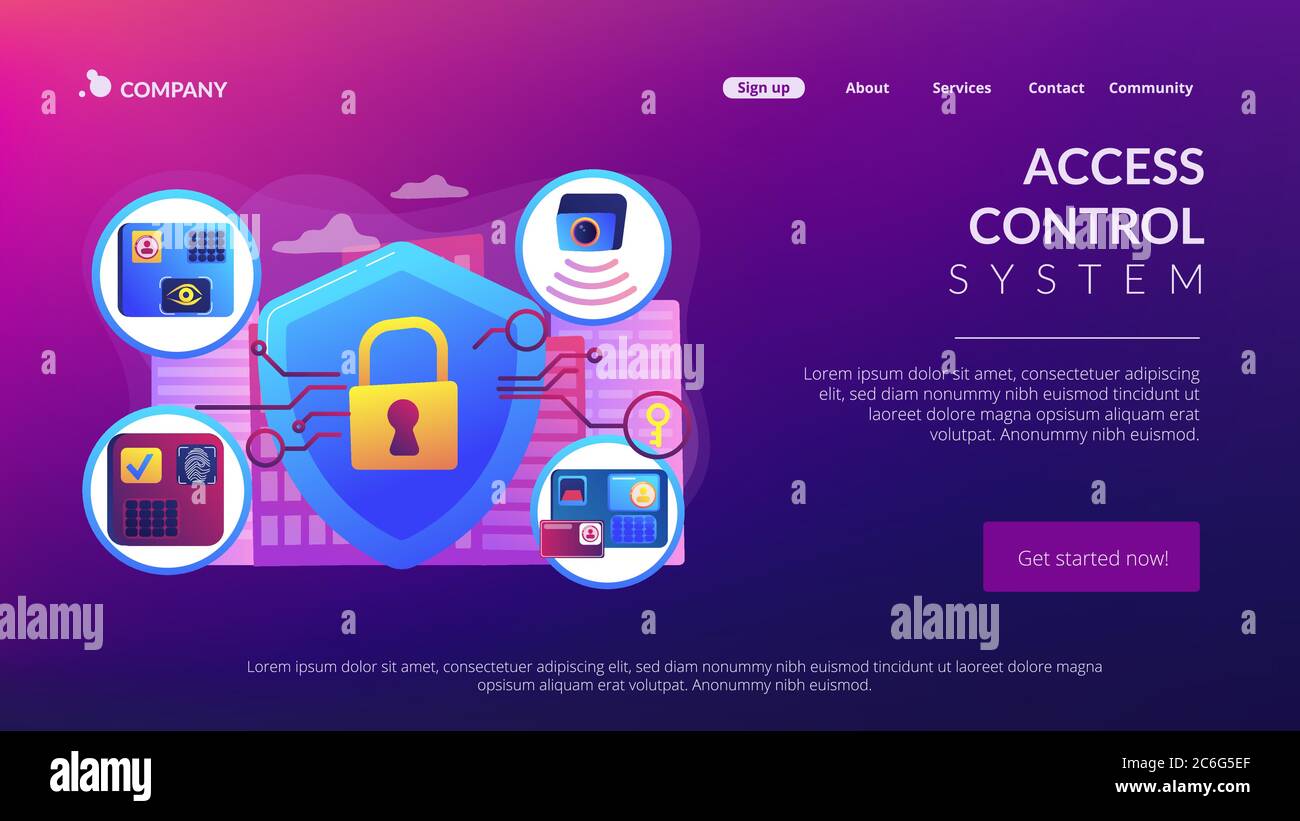 Access control system concept landing page Stock Vector Image & Art - Alamy Access control system concept landing page Stock Vector Image & Art - Alamy