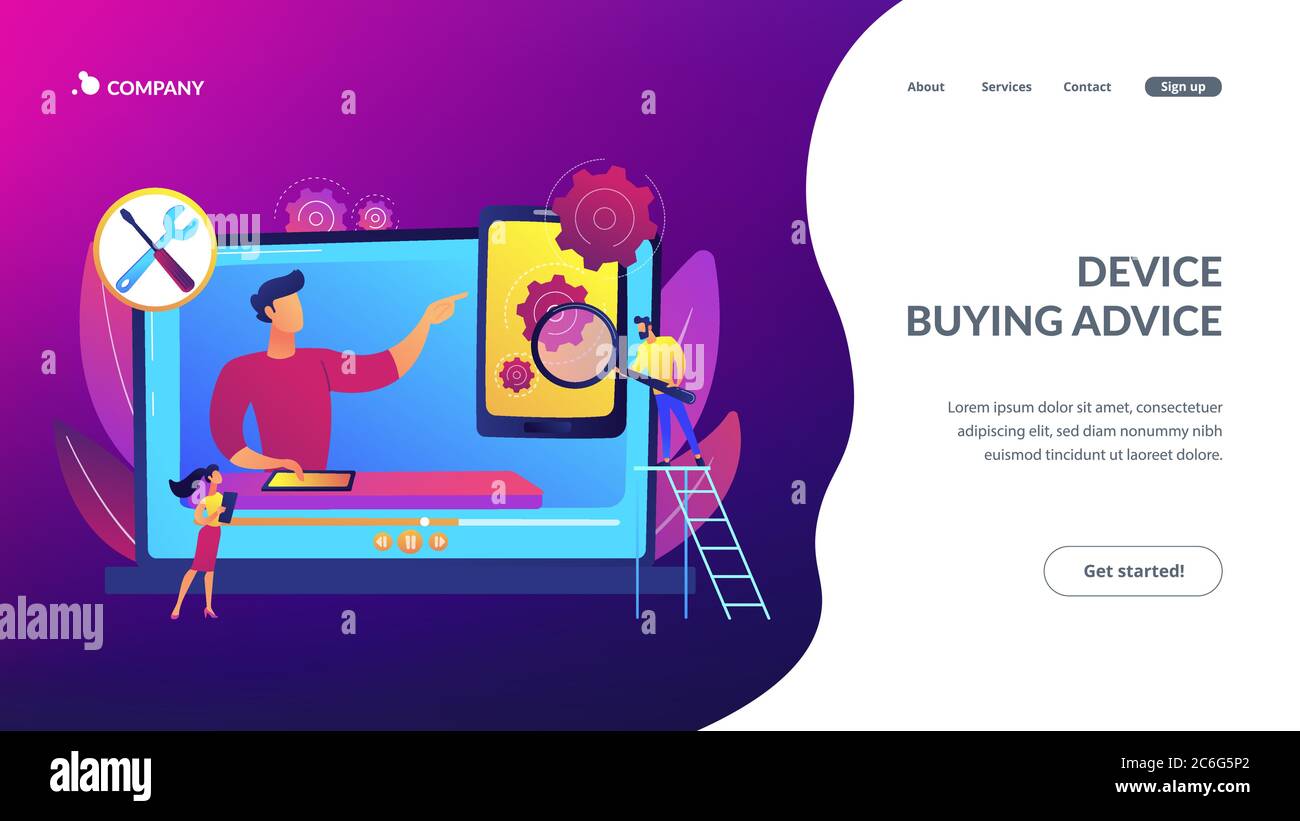 Technical review concept landing page Stock Vector Image & Art - Alamy