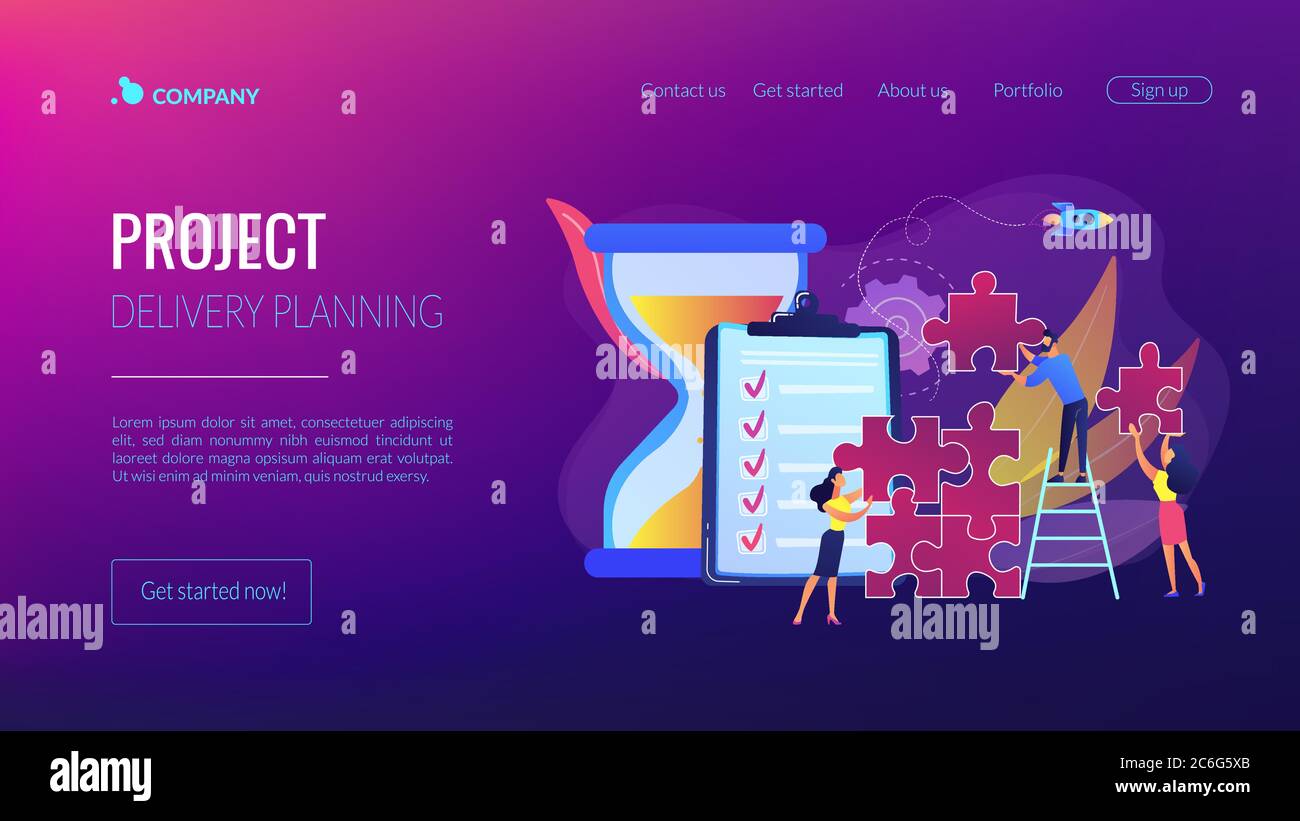 Project Management Delivery Stock Vector Images - Alamy