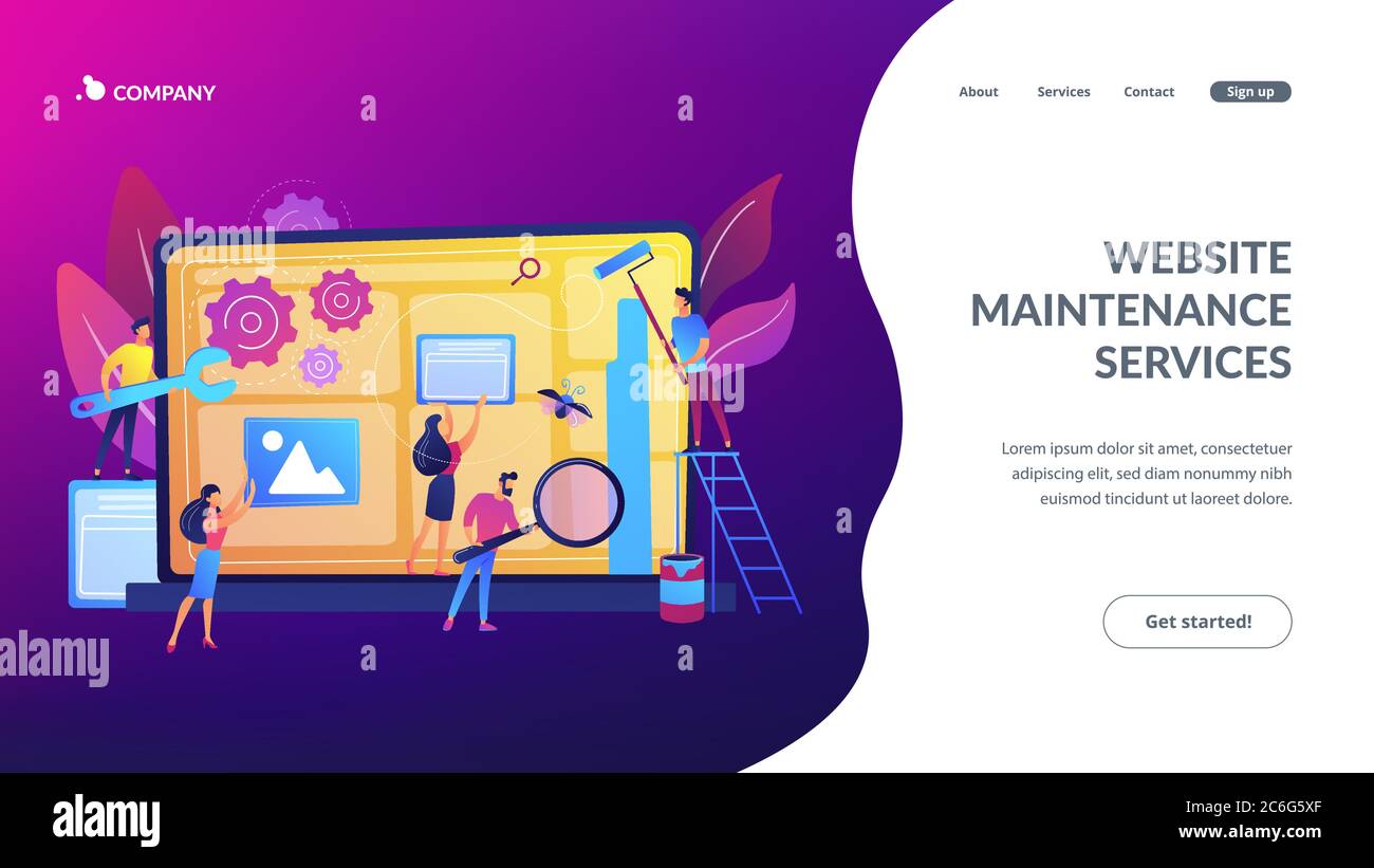 Website maintenance hi-res stock photography and images - Alamy