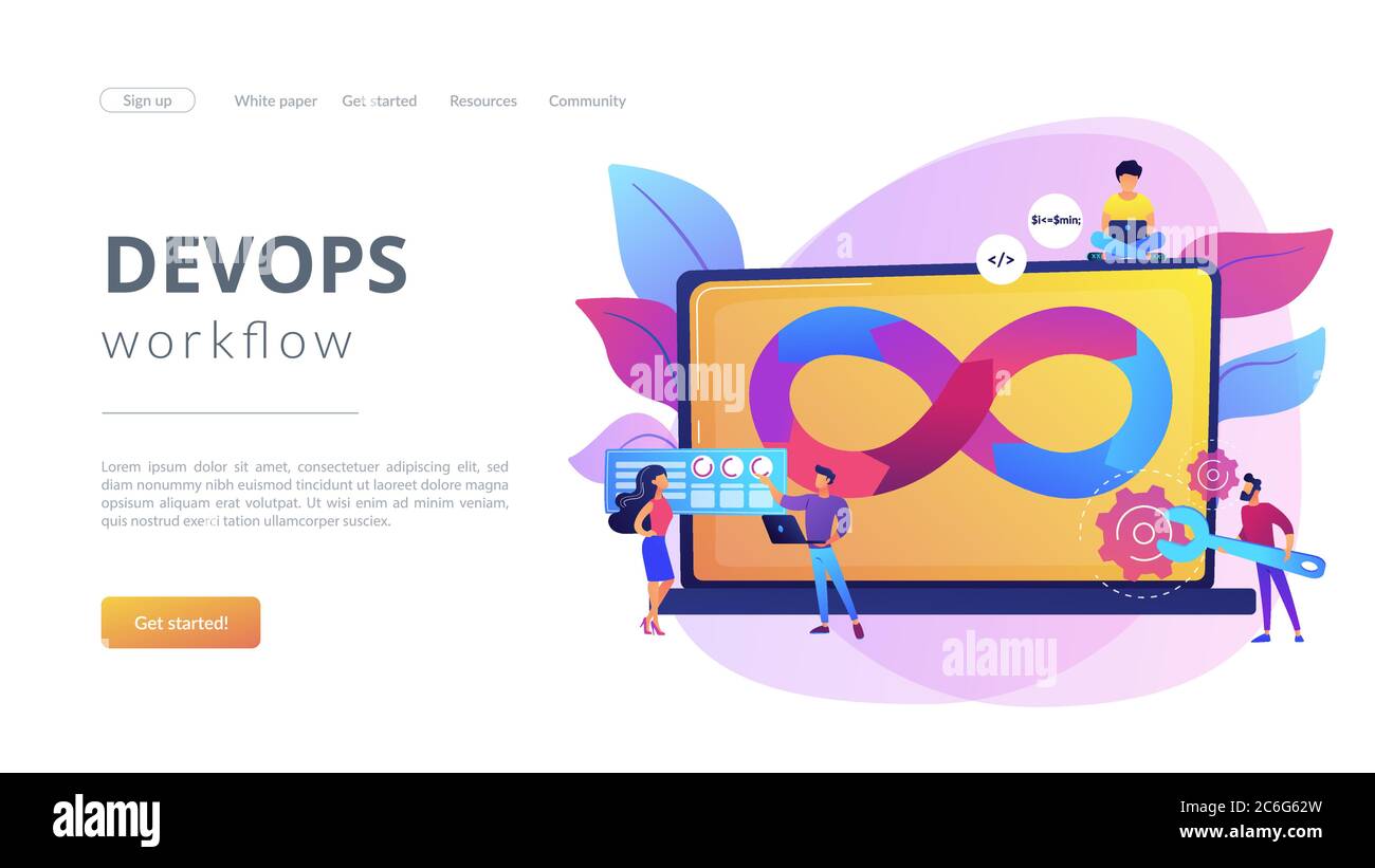 Devops Stock Vector Images - Alamy