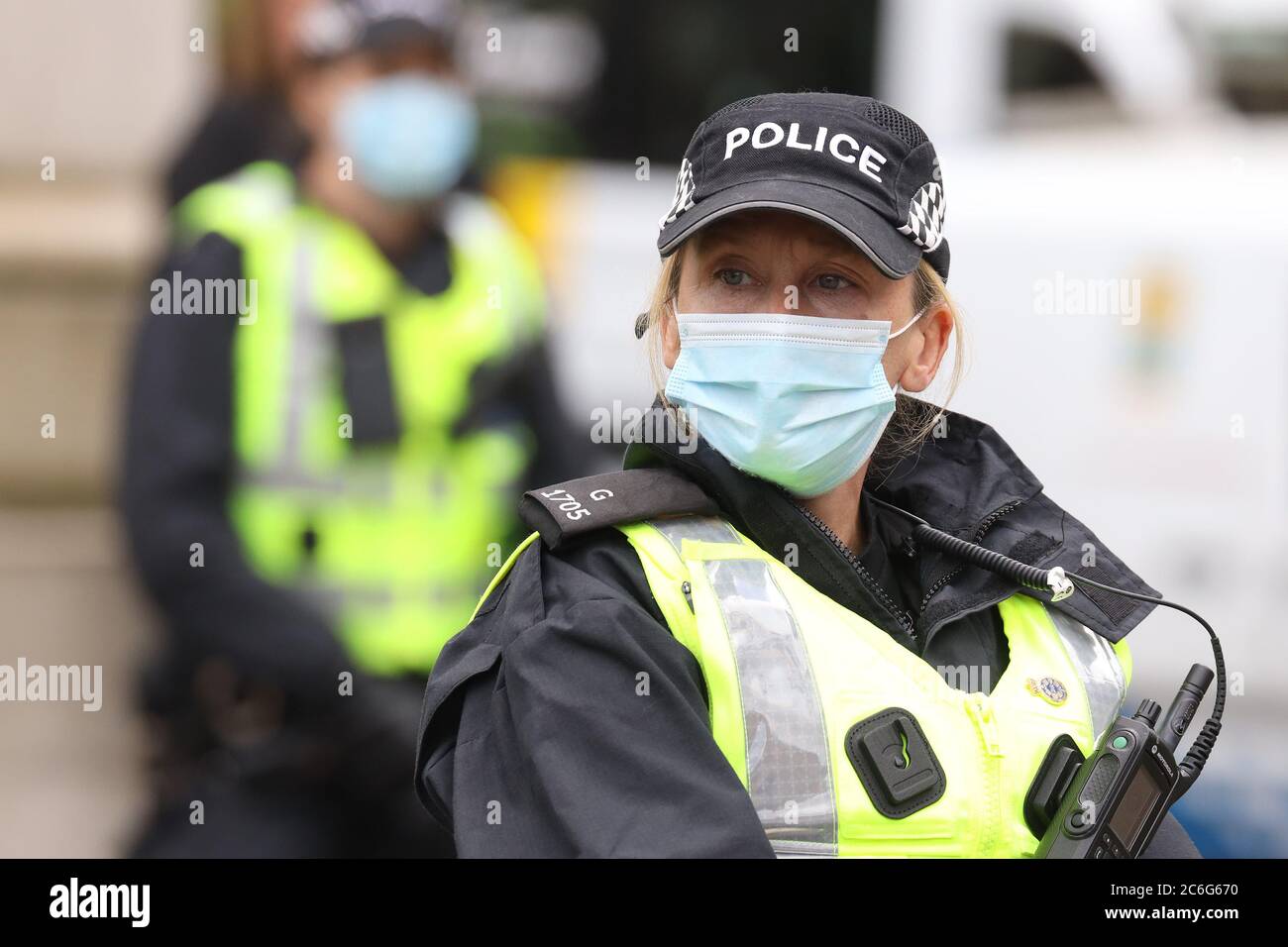 Covid19 police mask hi-res stock photography and images - Alamy