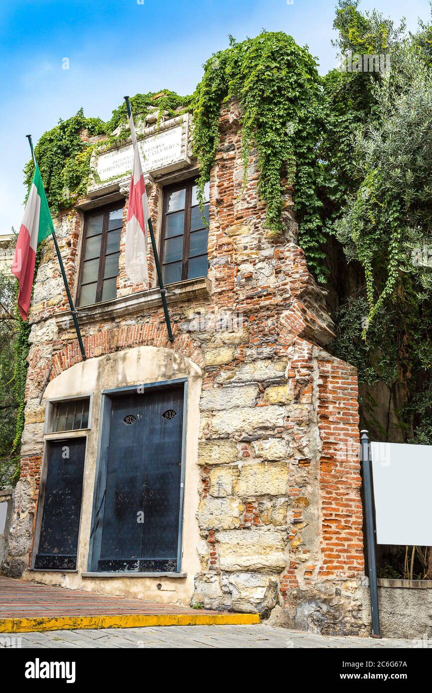 Museum house of Columbus Christopher, where he was born in Genova ...